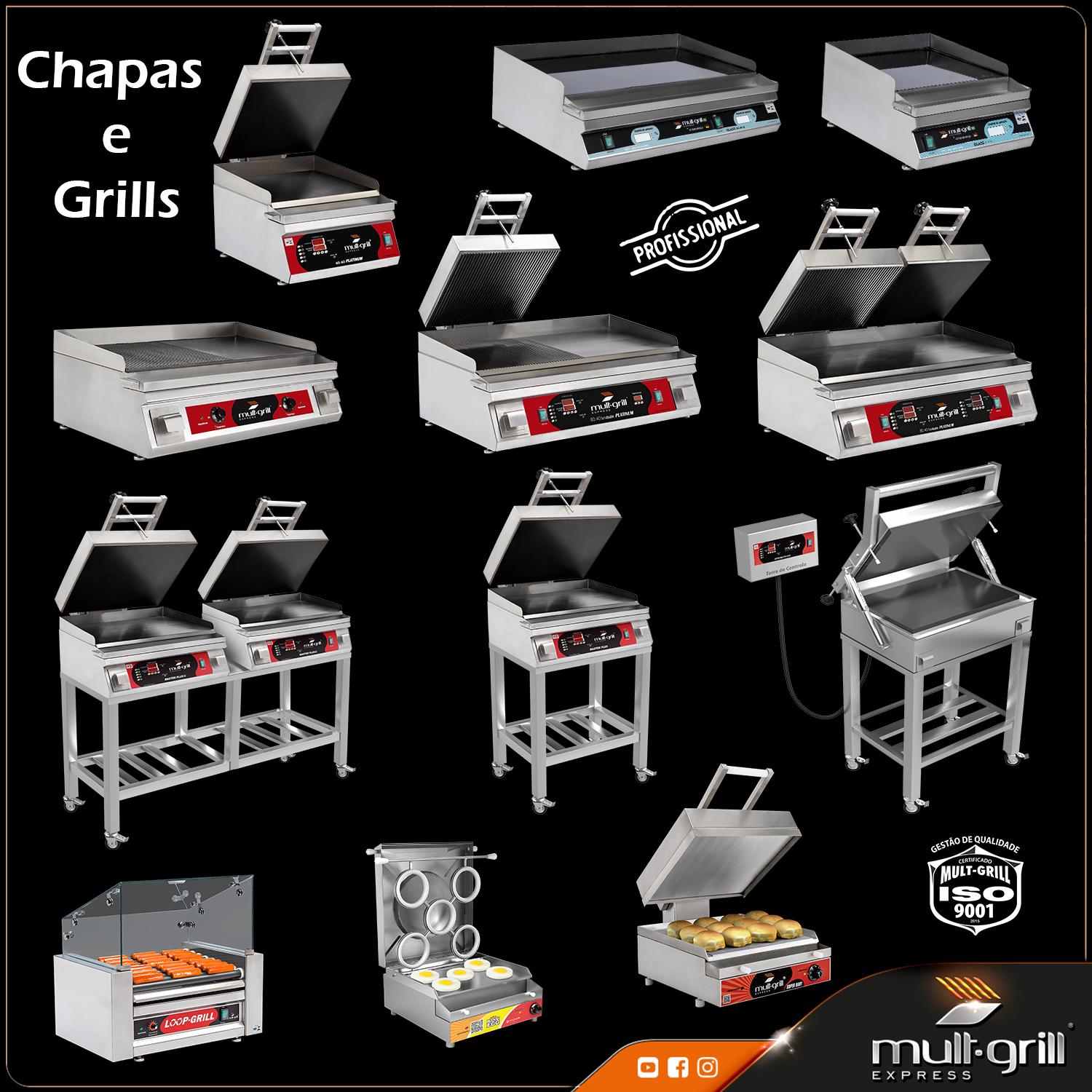 Mult-Grill - Equipamentos para Cozinhas Profissionais Direto de Fábrica!